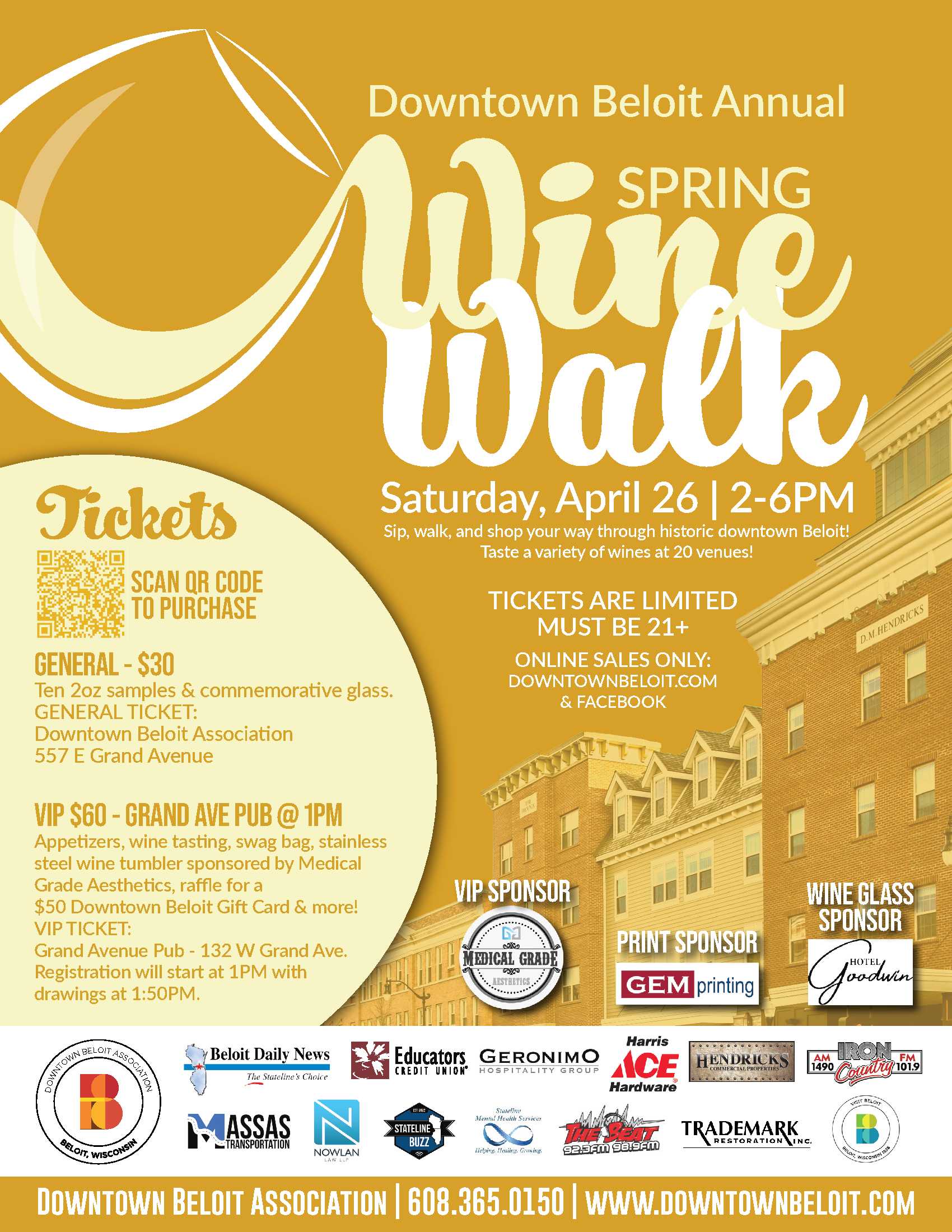 Downtown Beloit Spring Wine Walk - Downtown Beloit Association