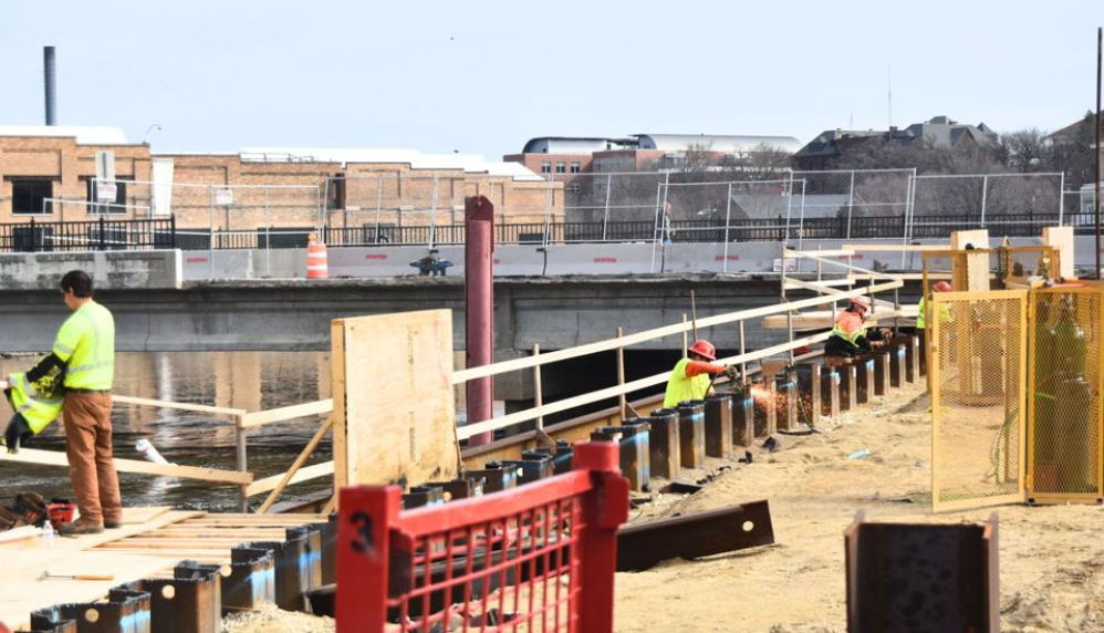 Cleanup Along River to Building Riverwalk | Downtown Beloit